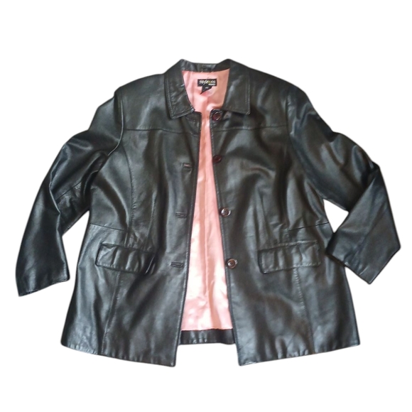 Style & Co. | Jackets & Coats | Style Co Plus Size Womens Black Leather ...